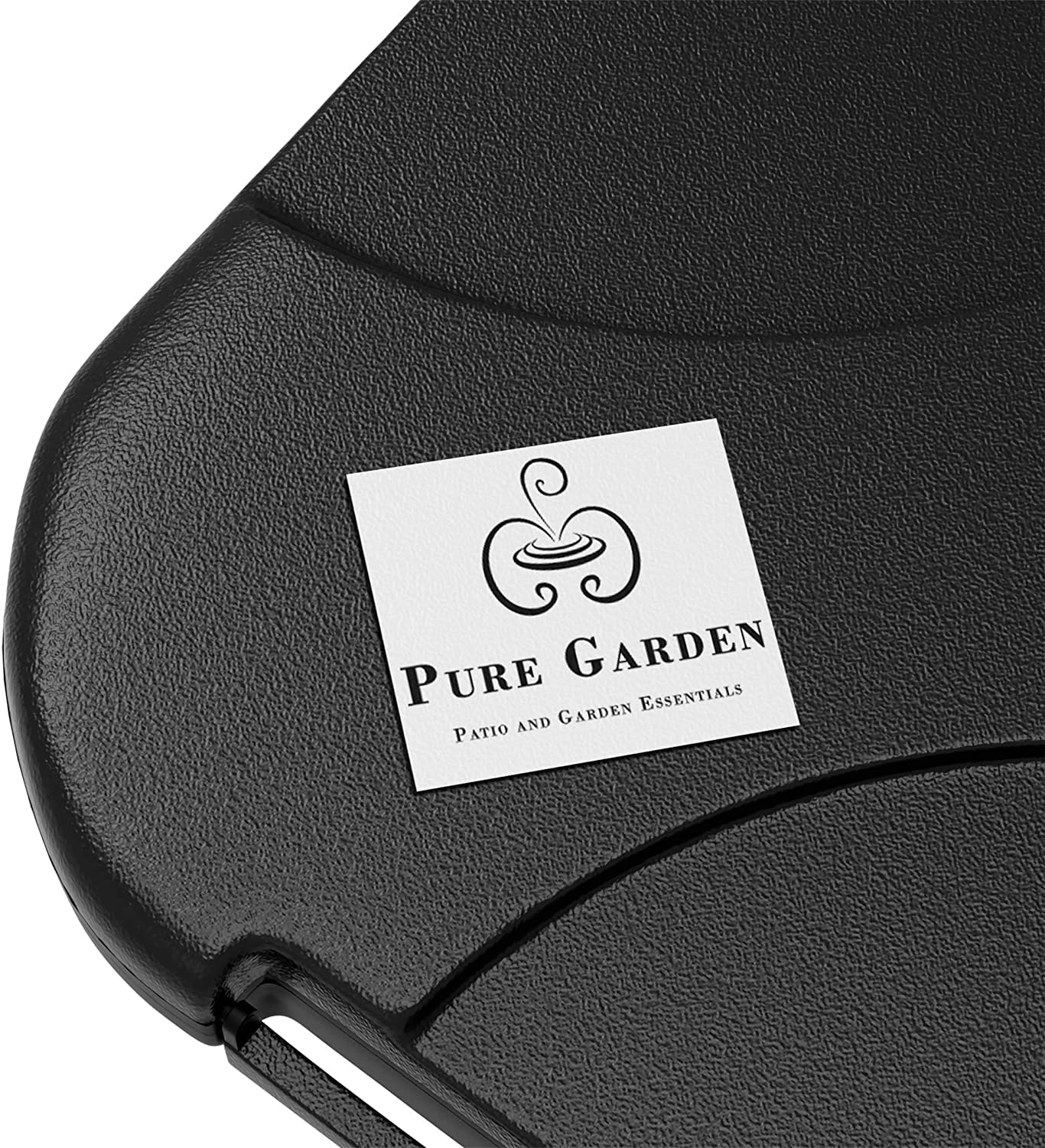 Pure Garden HW1500212 4-Piece (Black) Patio Weight Set-4-Piece Fillable ...