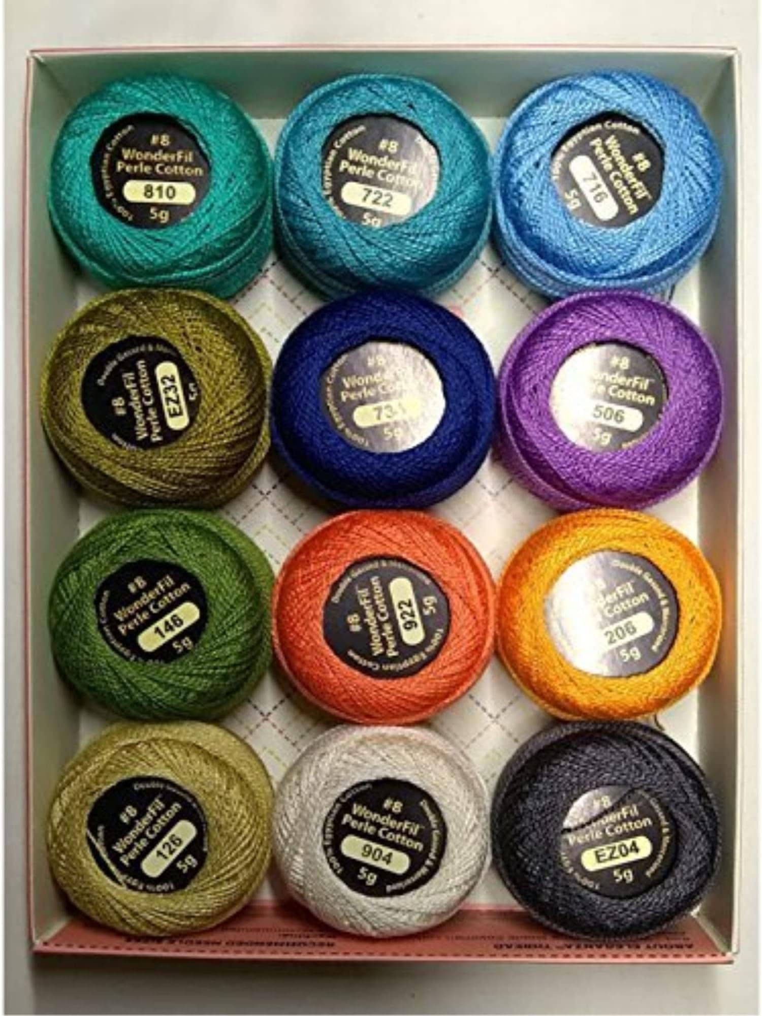 Amazon.com: Wonderfil Eleganza #8 Perle Cotton Embroidery Thread ...