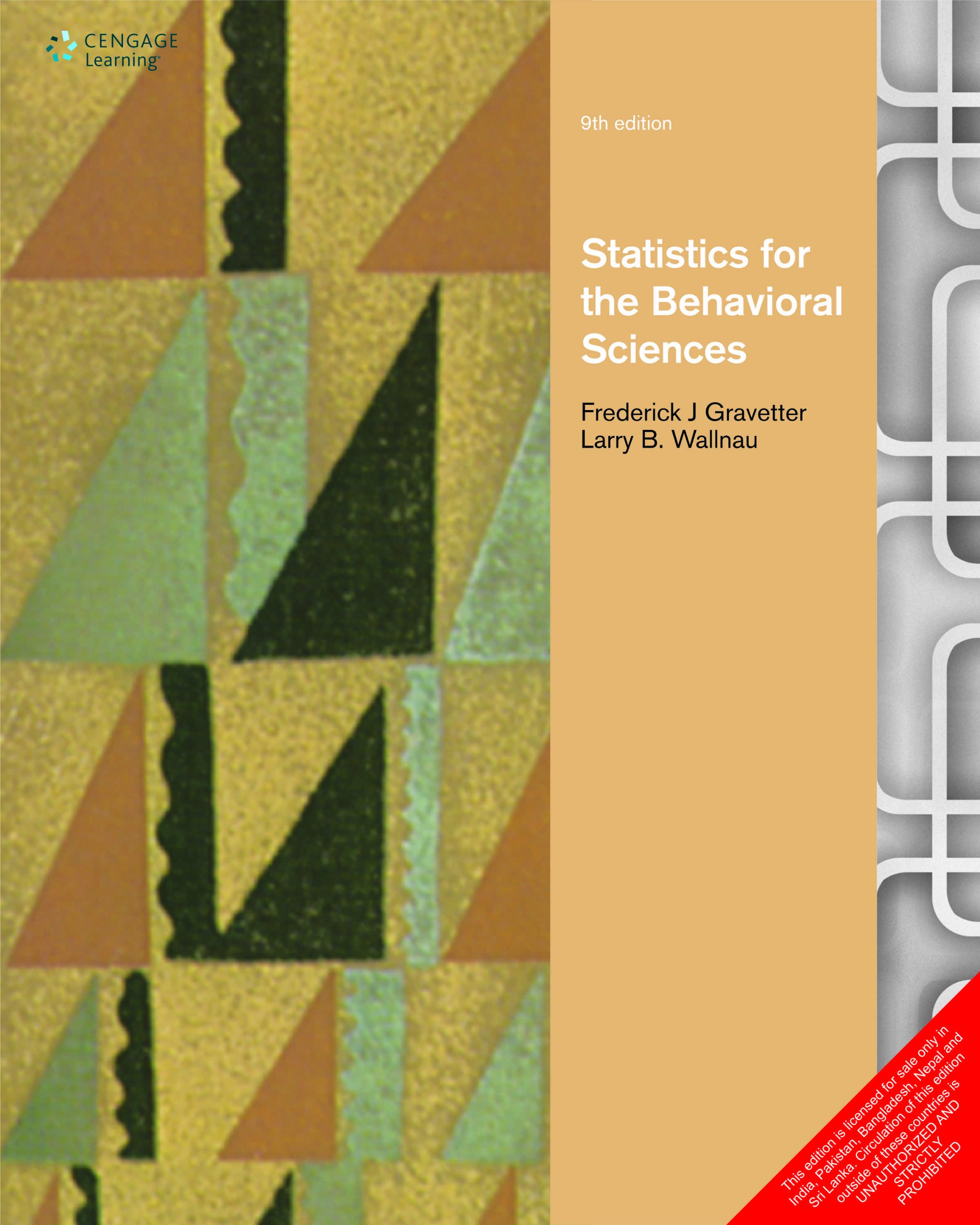 Statistics for the Behavioral Sciences: GRAVETTER: 9788131521045 ...