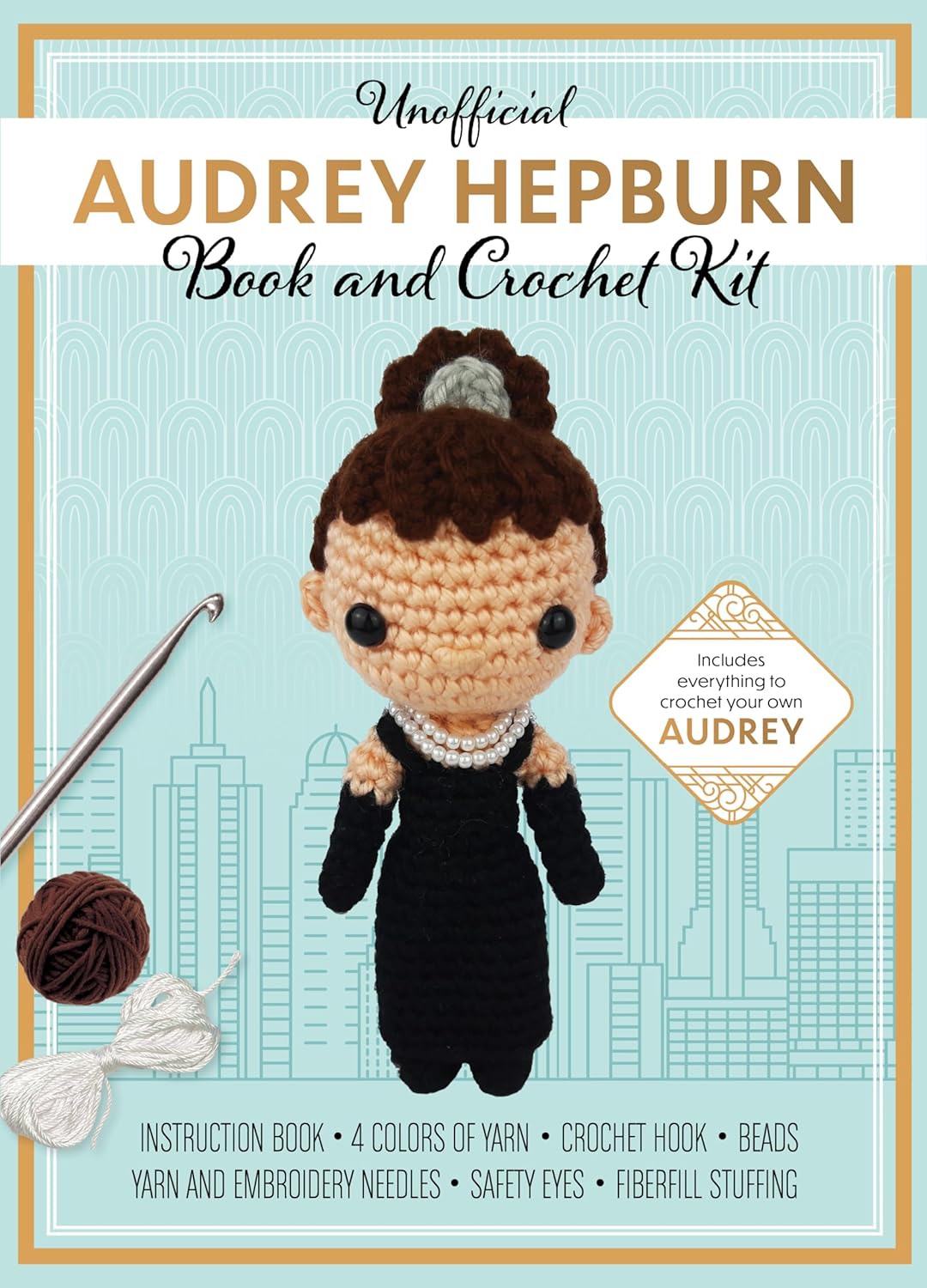 Amazon.com: Unofficial Audrey Hepburn Book and Crochet Kit: Includes ...