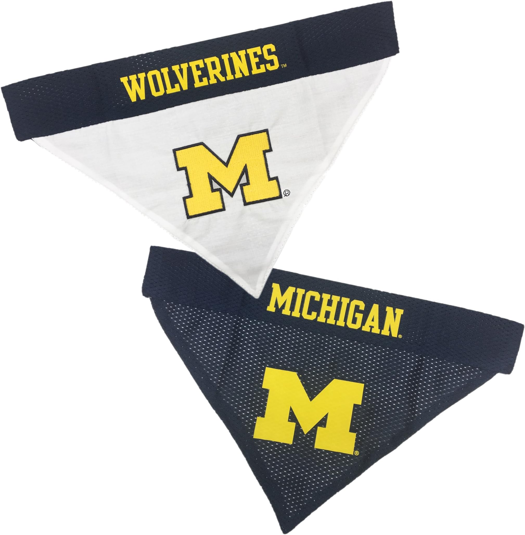 Amazon.com : Collegiate Michigan Wolverines Pet Bandana, Medium/Large ...