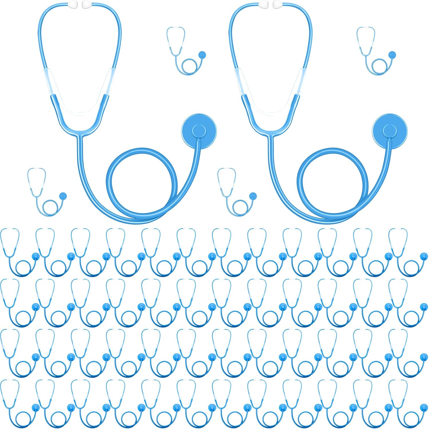 Amazon.com: Lenwen 50 Pack Stethoscope Toy Bulk Real Working Nursing ...