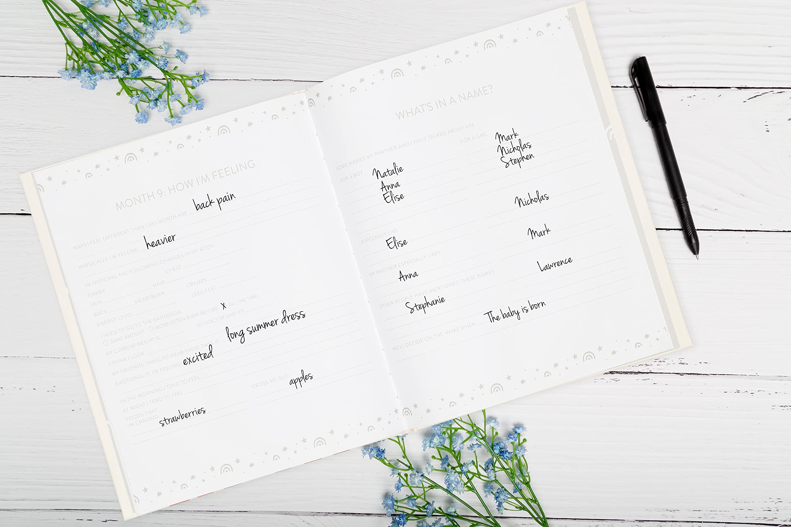 Snapklik.com : Rainbow Pregnancy Journal, Milestone Tracker, Baby ...