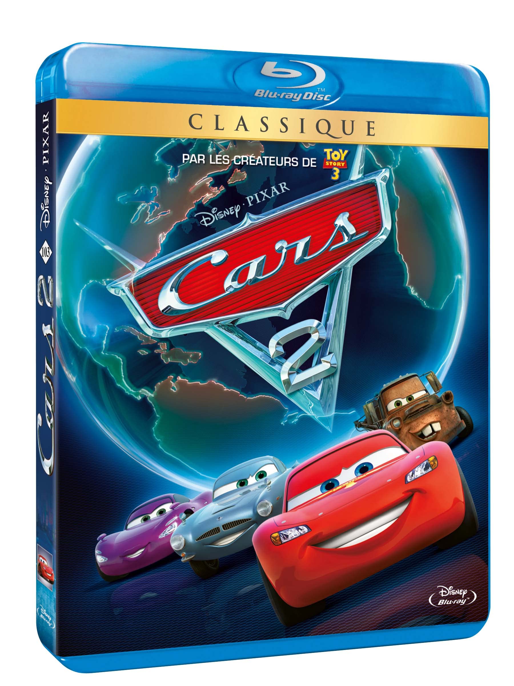 Cars 2 [Blu-ray]: Amazon.fr: Wilson, Owen, Ratzenberger, John, Marin ...