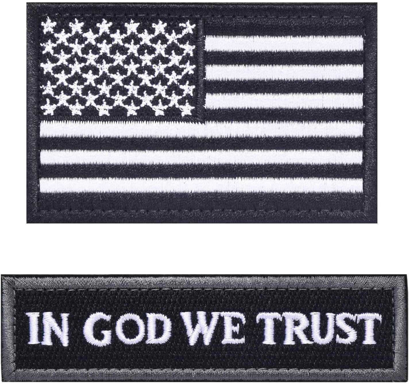 Snapklik.com : Aeisage Iron On Patches In God We Trust Patch Set NASA ...