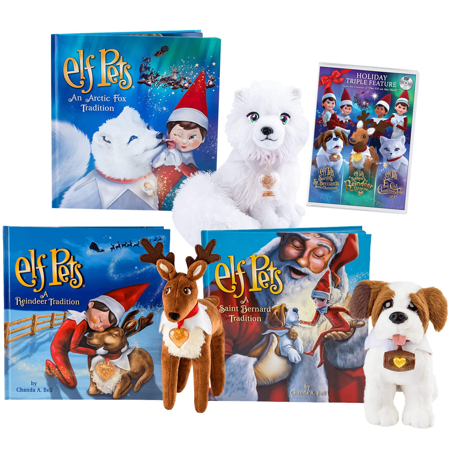 Amazon.com: The Elf on the Shelf Elf Pets Complete Set: Reindeer ...