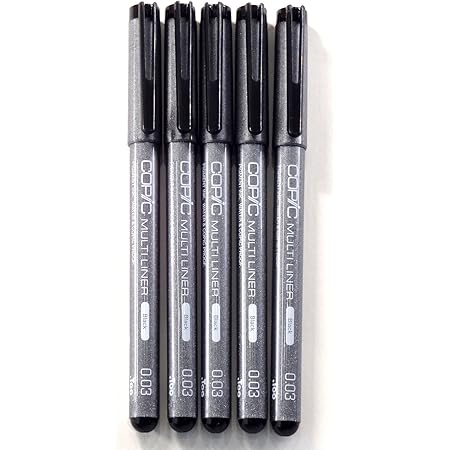 Amazon.com: Copic Multiliner Waterproof Pigment Ink Pens Set A2, Pack ...