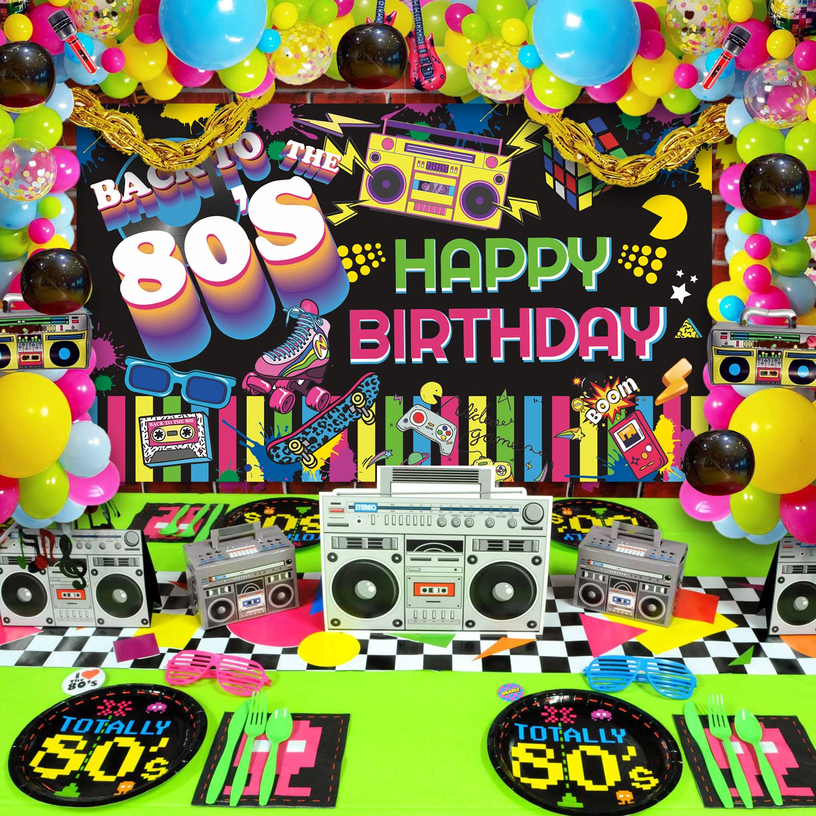 80s Theme Party Banners 8 Back To The 80s Ideas | 80s Theme Party,