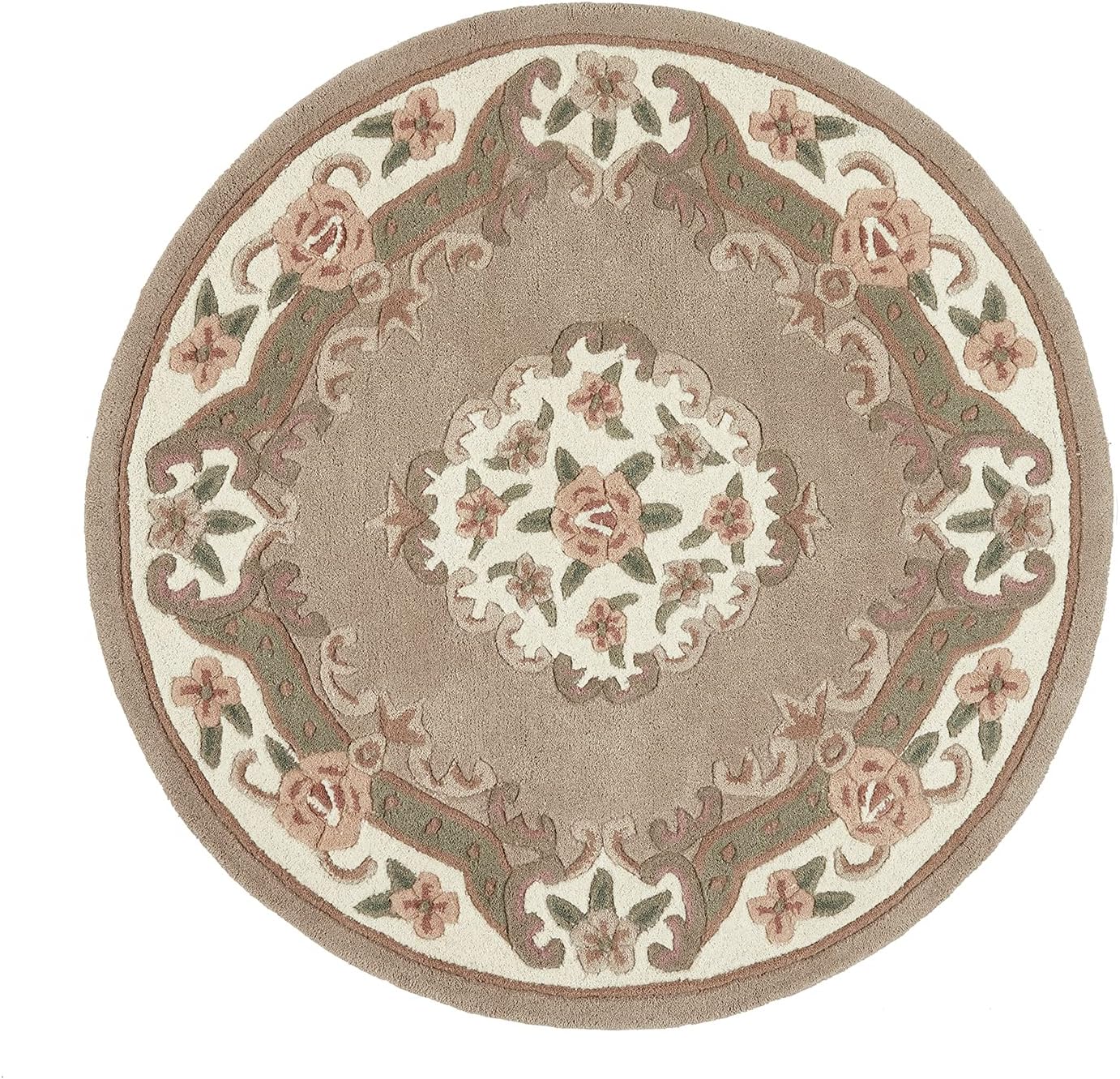 eRugs Traditional Original Classic Aubusson Floral 100% Wool Hand ...