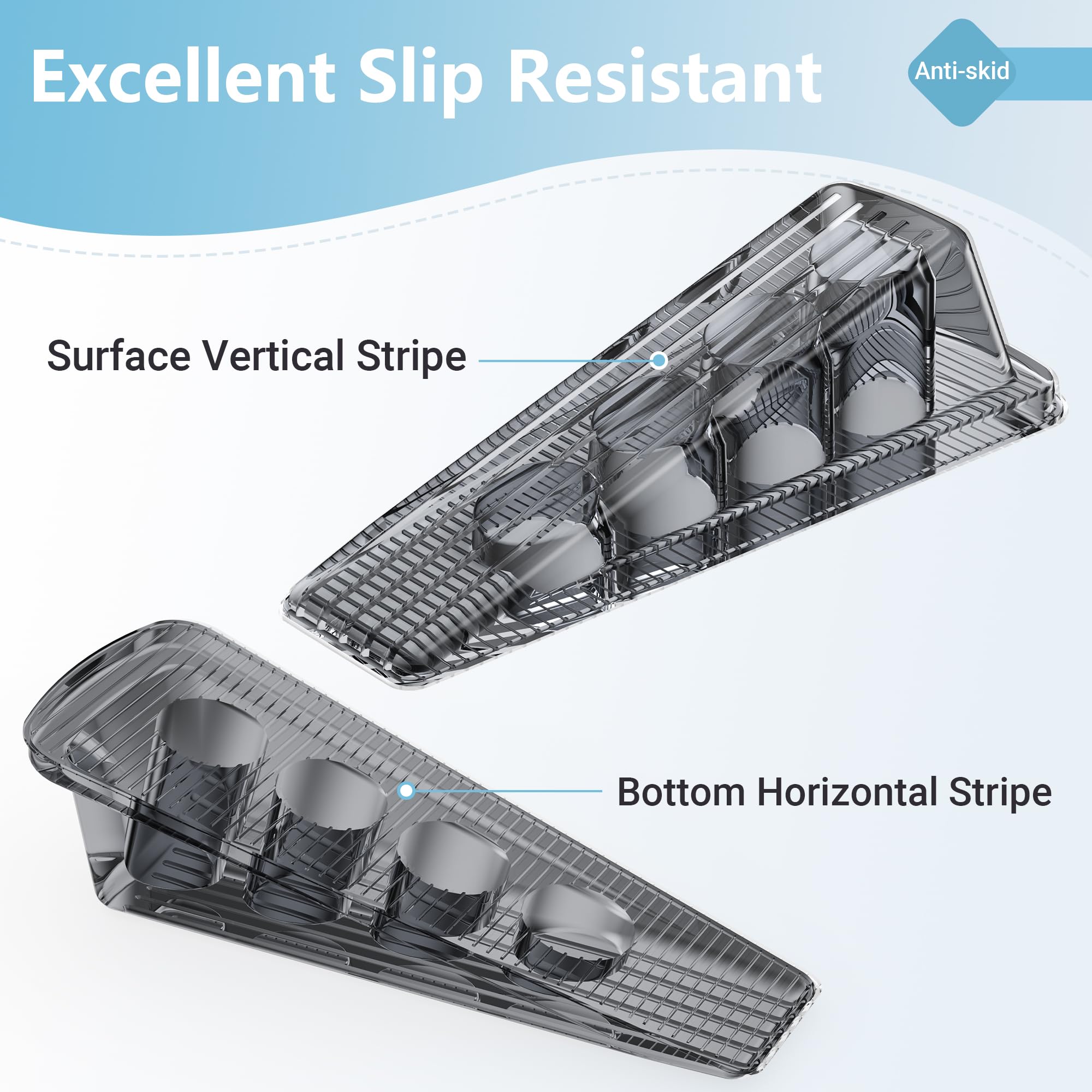 Snapklik.com : 4 Pack Door Stoppers For Bottom Of Door, Premium PVC ...