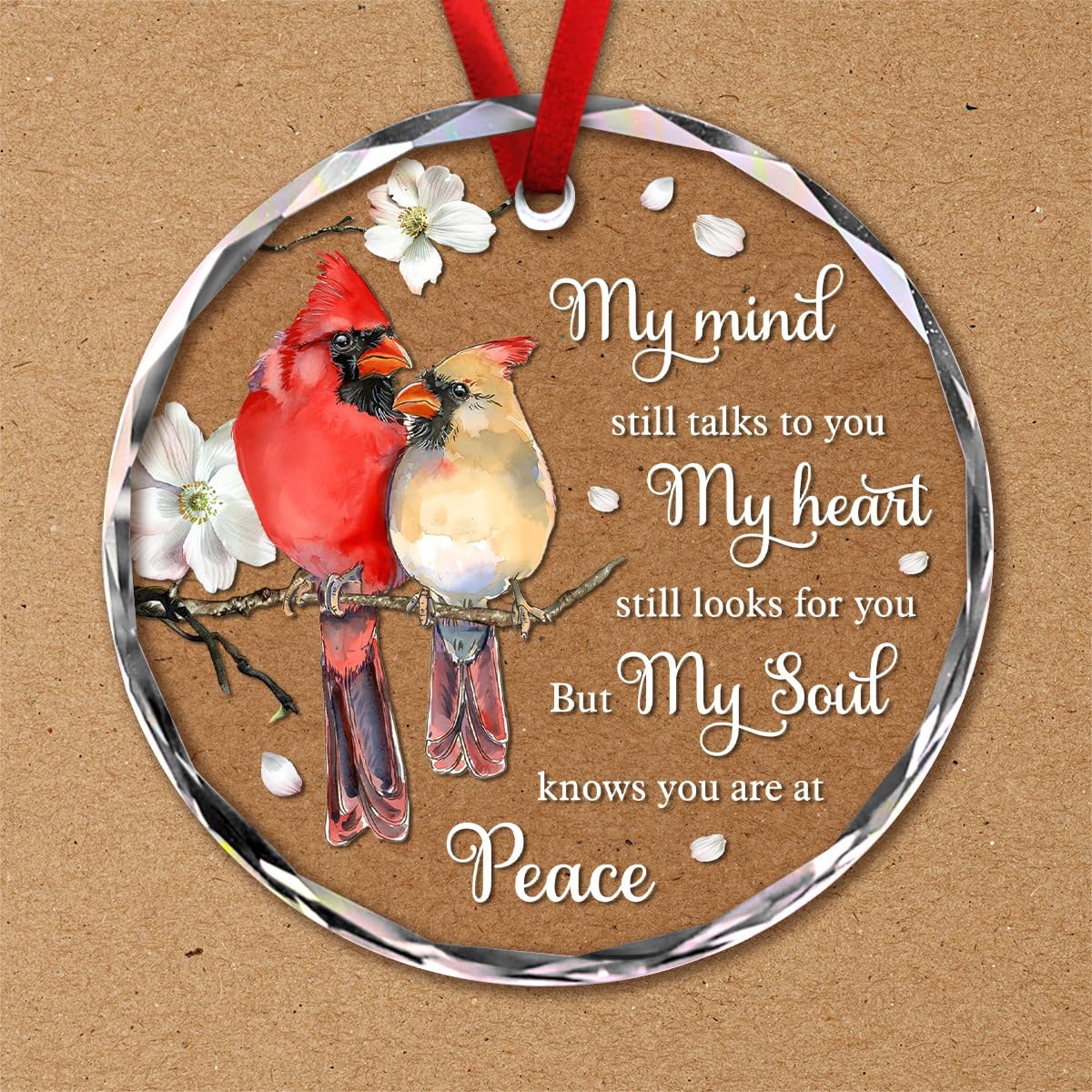 Amazon.com: Jocidea Cardinal Ornament, Red Bird Christmas Ornament ...