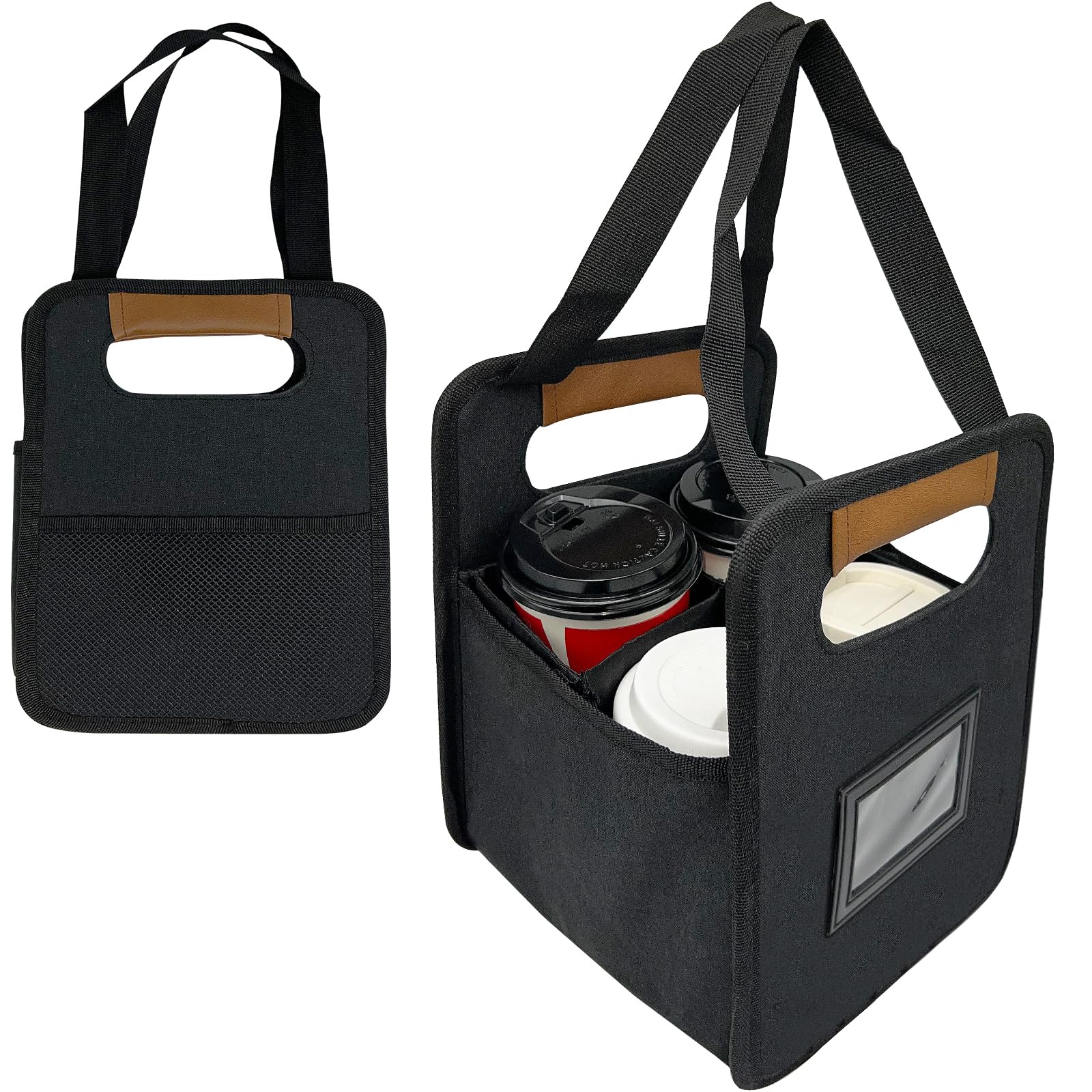 Amazon.com: Portable Drink Carrier with 4 Cup Holder, Reusable ...
