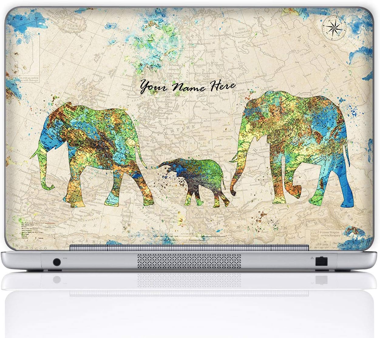 Amazon.com: Custom Design Personalized Laptop Skin Sticker Cover Art ...