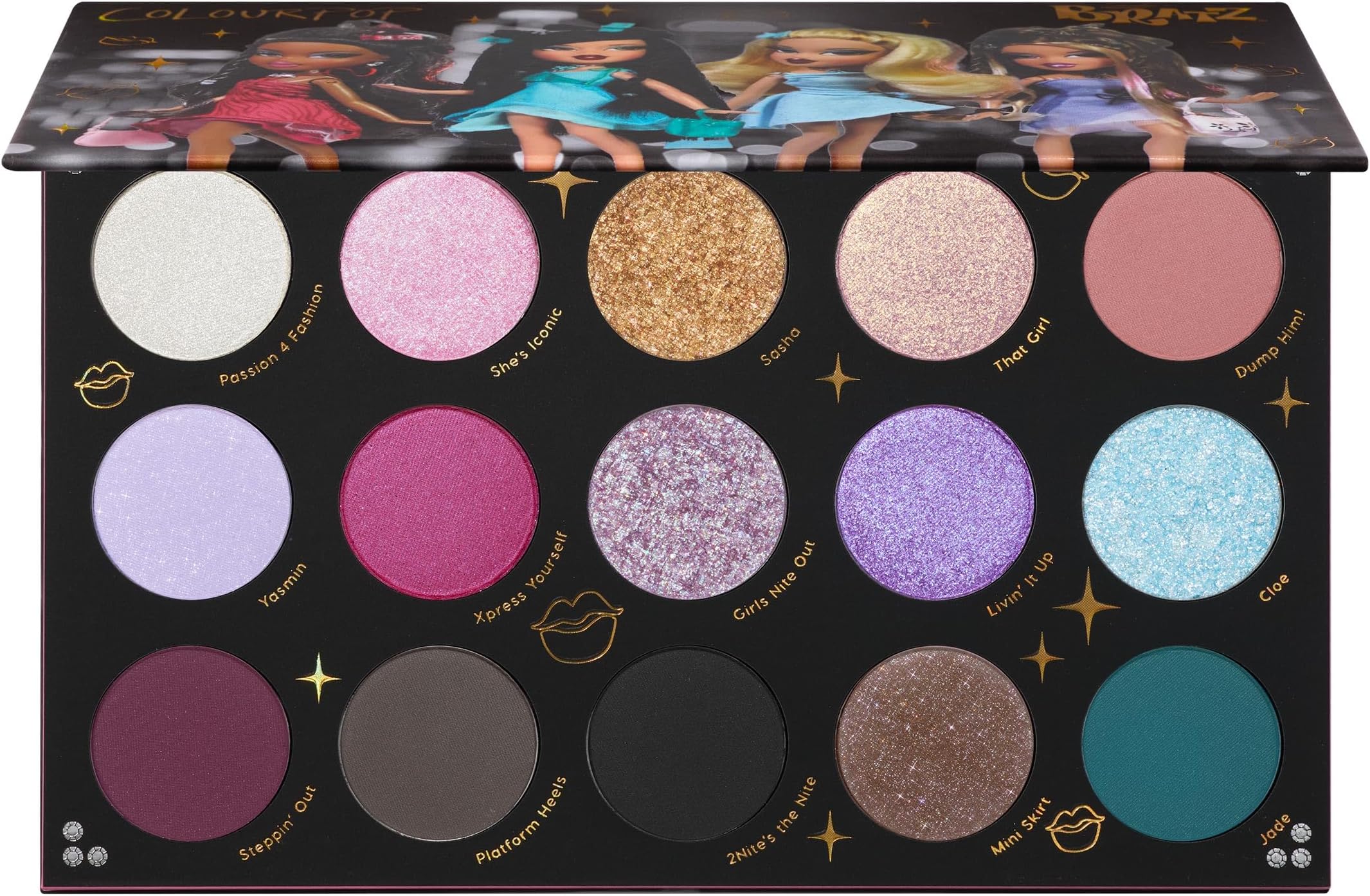 Amazon.com : ColourPop x Bratz Girls Nite Out Eyeshadow Palette ...