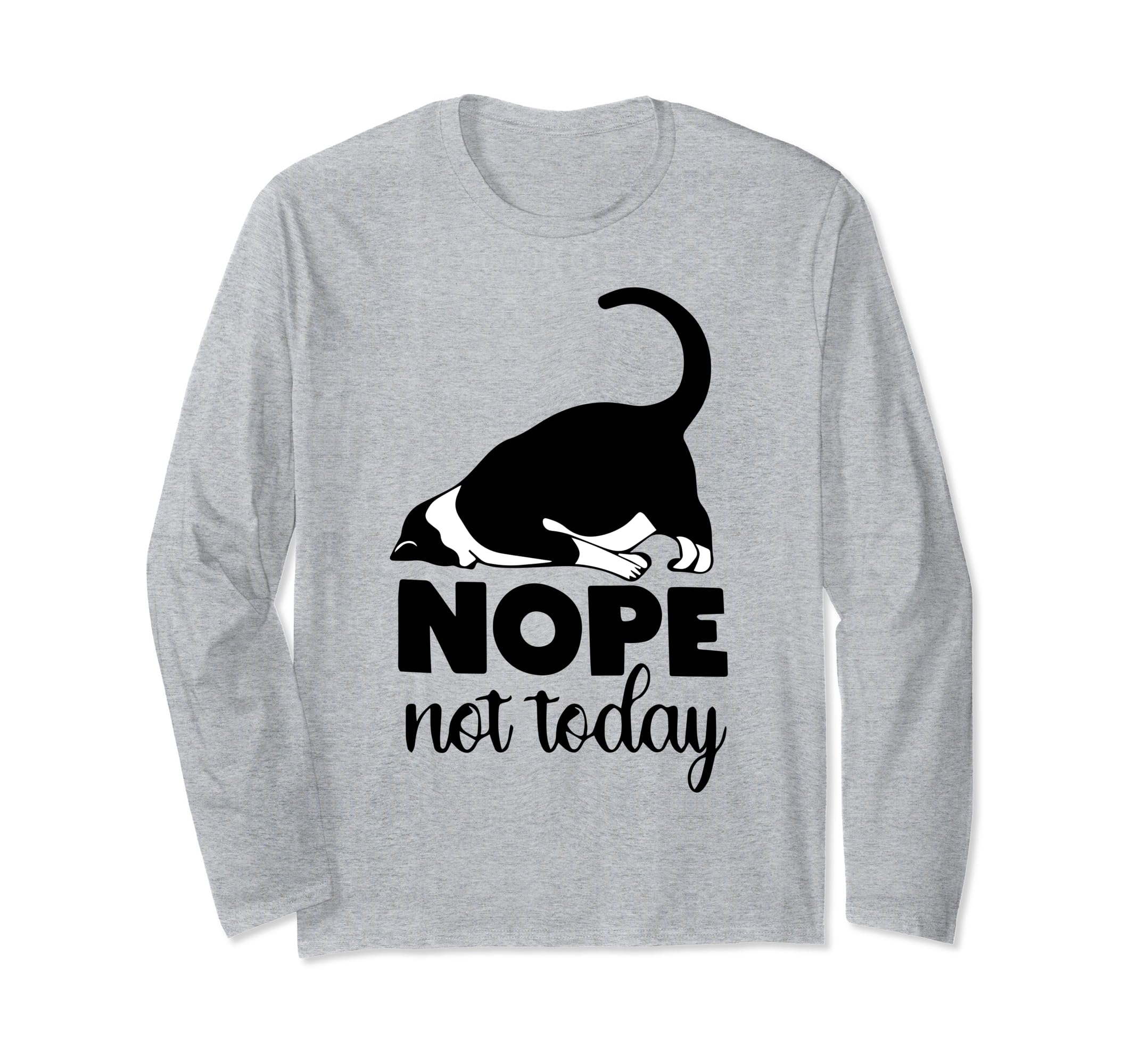 Amazon.com: Nope not today cat Funny kitten Cat Mom Cat Dad Cat Lover ...