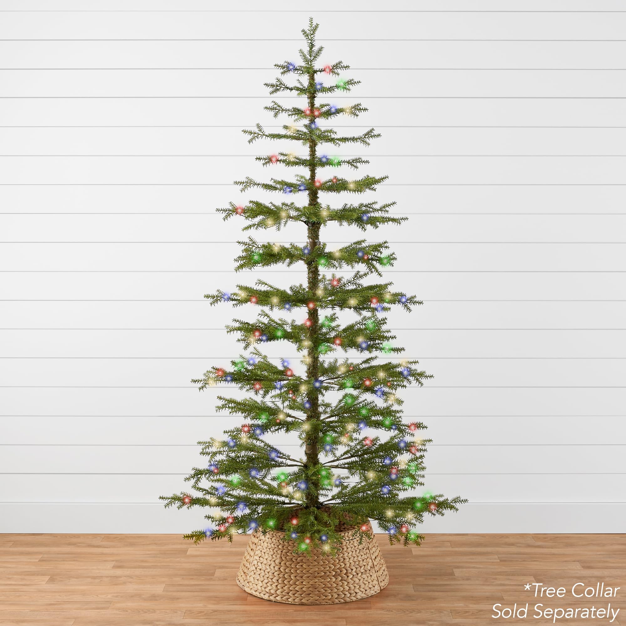 Snapklik.com : 4.5ft Pre-Lit Sparse Christmas Tree, Artificial Pine ...