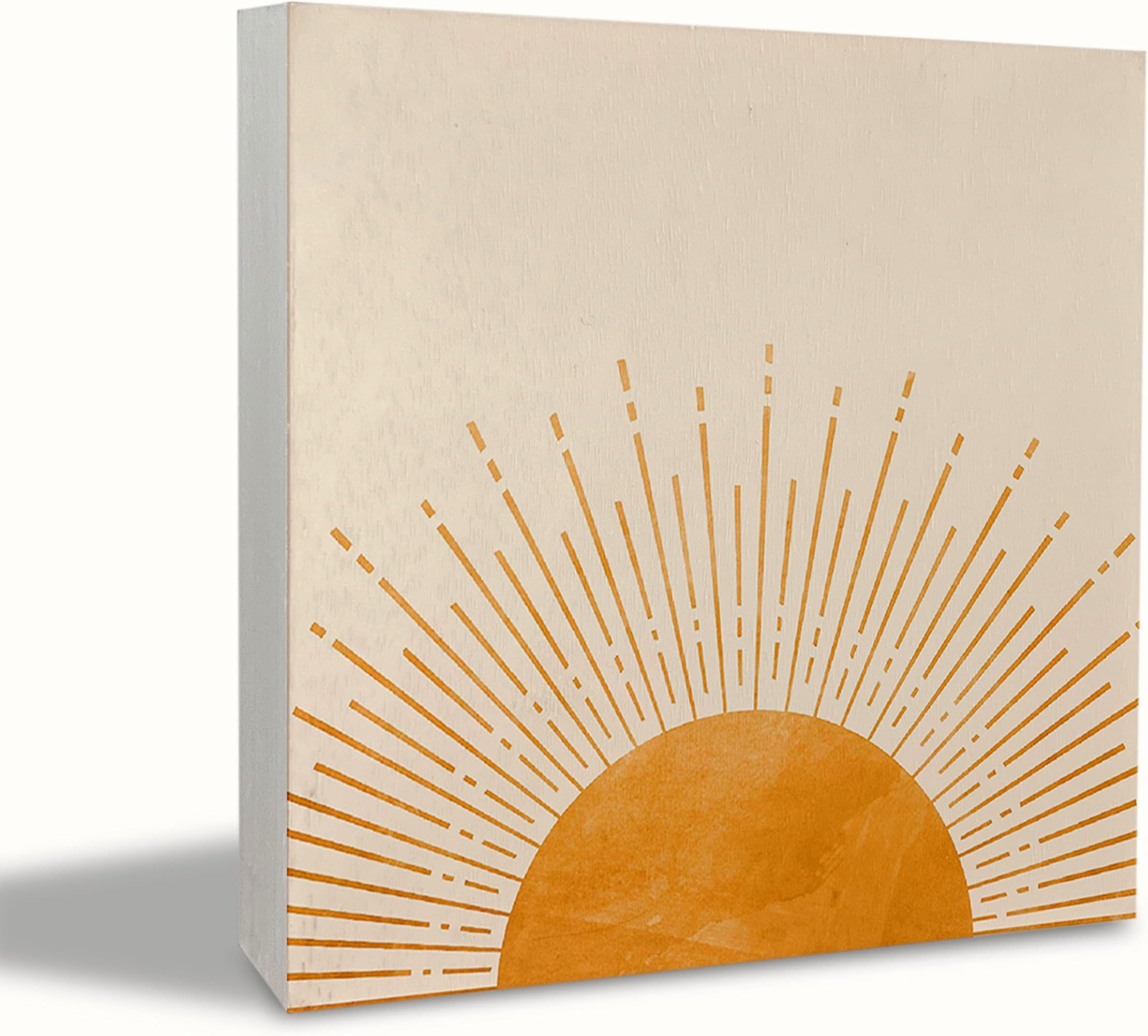 Amazon.com: KEUSPI Summer Boho Sun Desk Decor,Abstract Boho Sun Sunrise ...