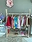 South Shore Furniture Sweedi Scandinavian Clothes Rack for Kids-Natural ...