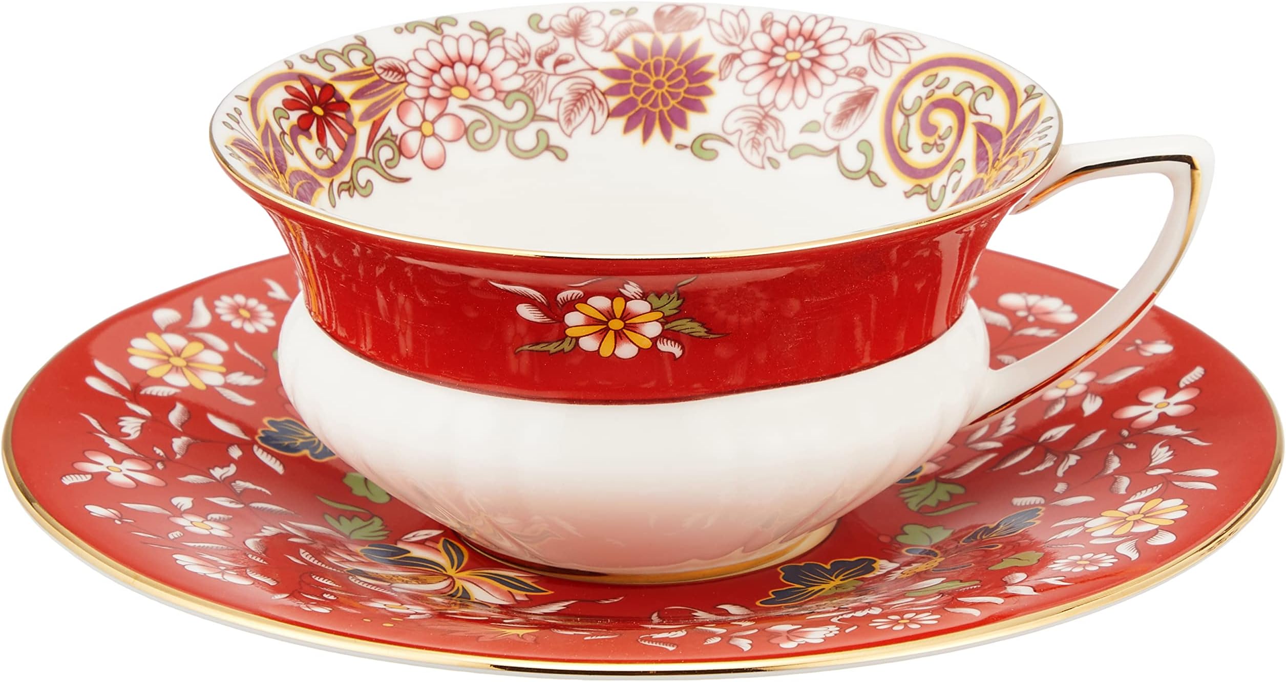 Amazon｜【正規輸入品】 ウェッジウッド ワンダーラスト ブルーパゴダ ティーカップ&ソーサー 200ml 結婚祝い プレゼント 40031709｜カップ＆ソーサー オンライン通販