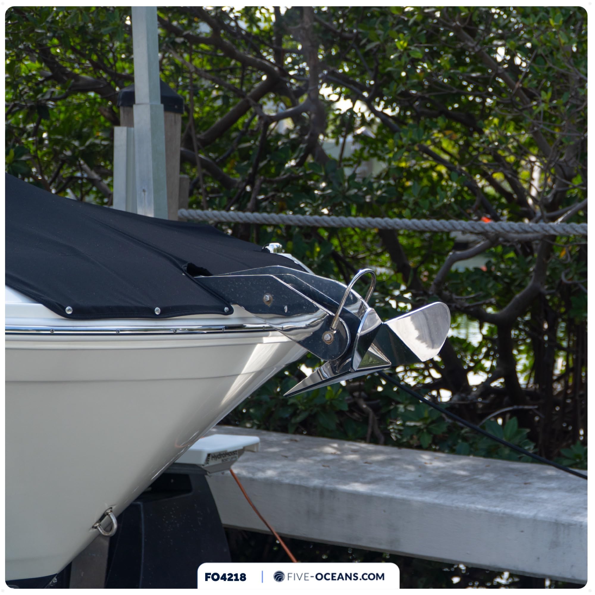 Snapklik.com : Five Oceans Delta Style Wing Boat Anchor, 33 Lb / 15 Kg ...