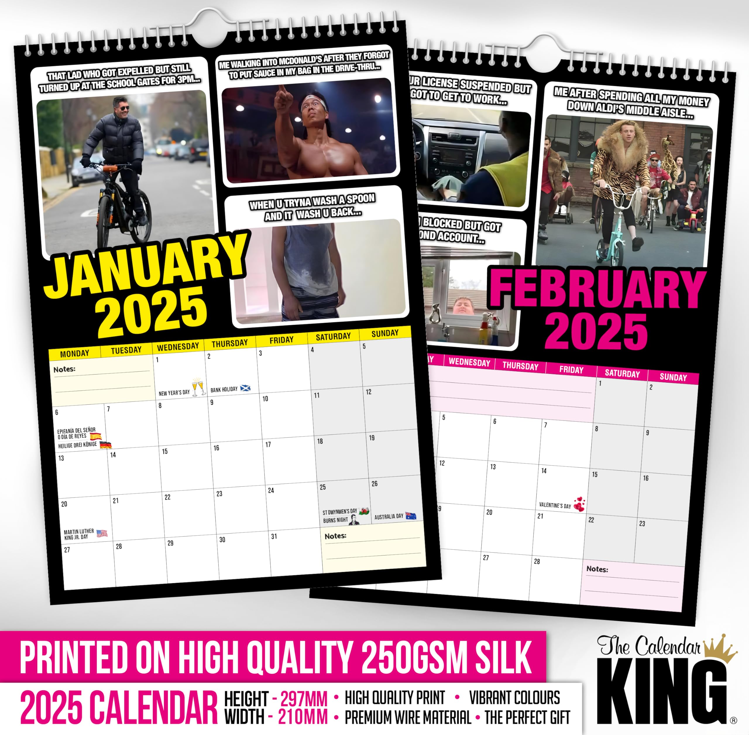 The Calendar King // World’s Greatest Memes – 2025 Wall Calendar (Full ...
