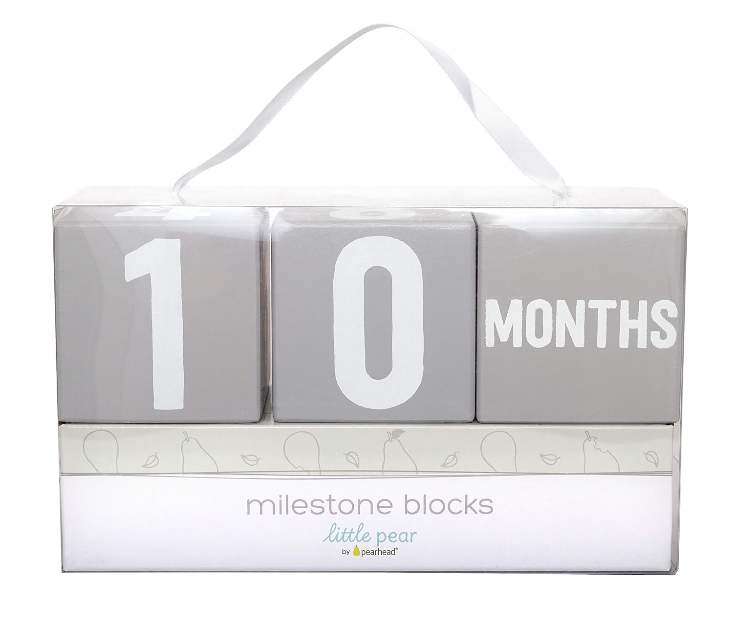 Amazon.com : Little Pear Baby Keepsake Milestone Blocks, Growth Marker ...