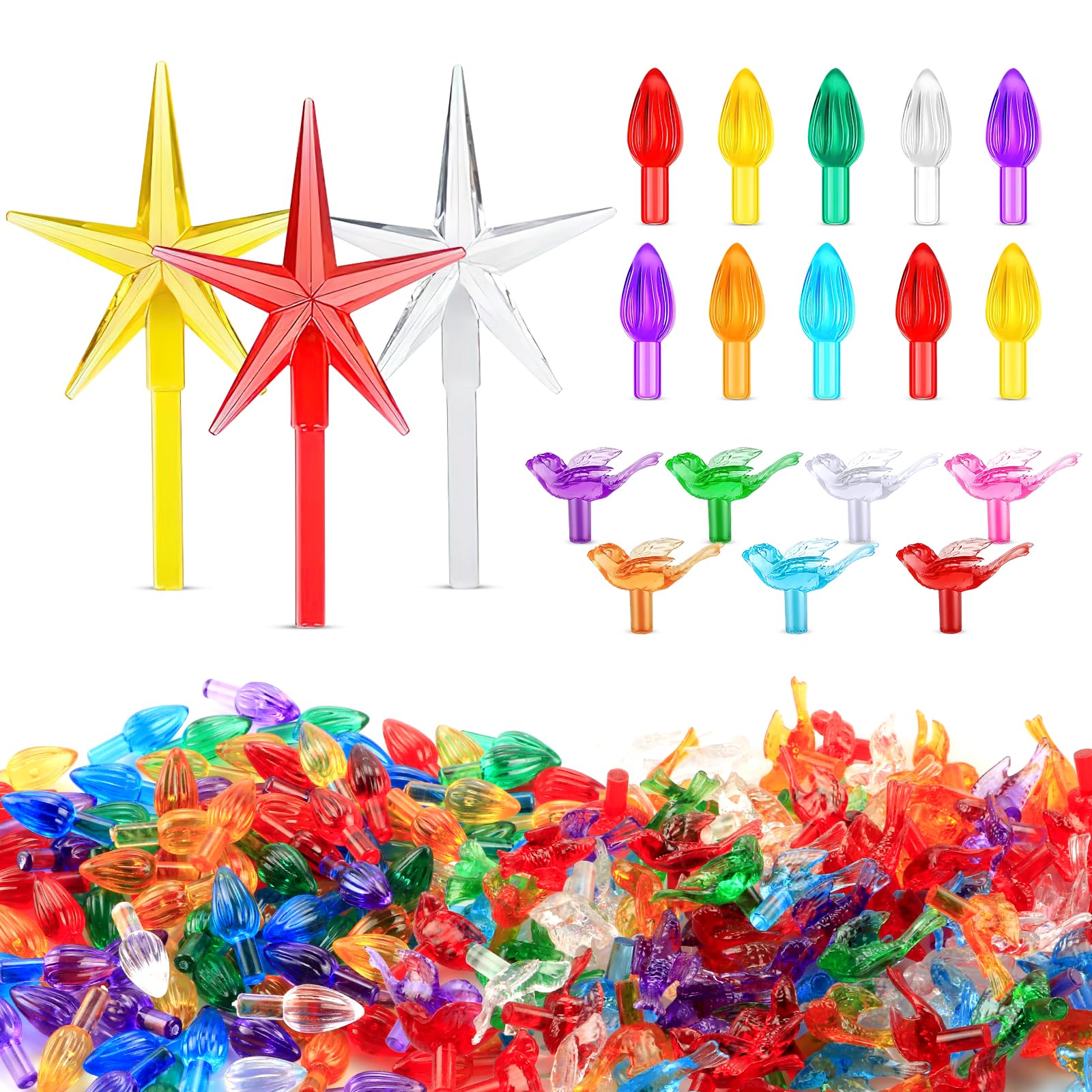 Christmas Bulbs, Ceramic Christmas Tree Lights, Replacement Christmas ...