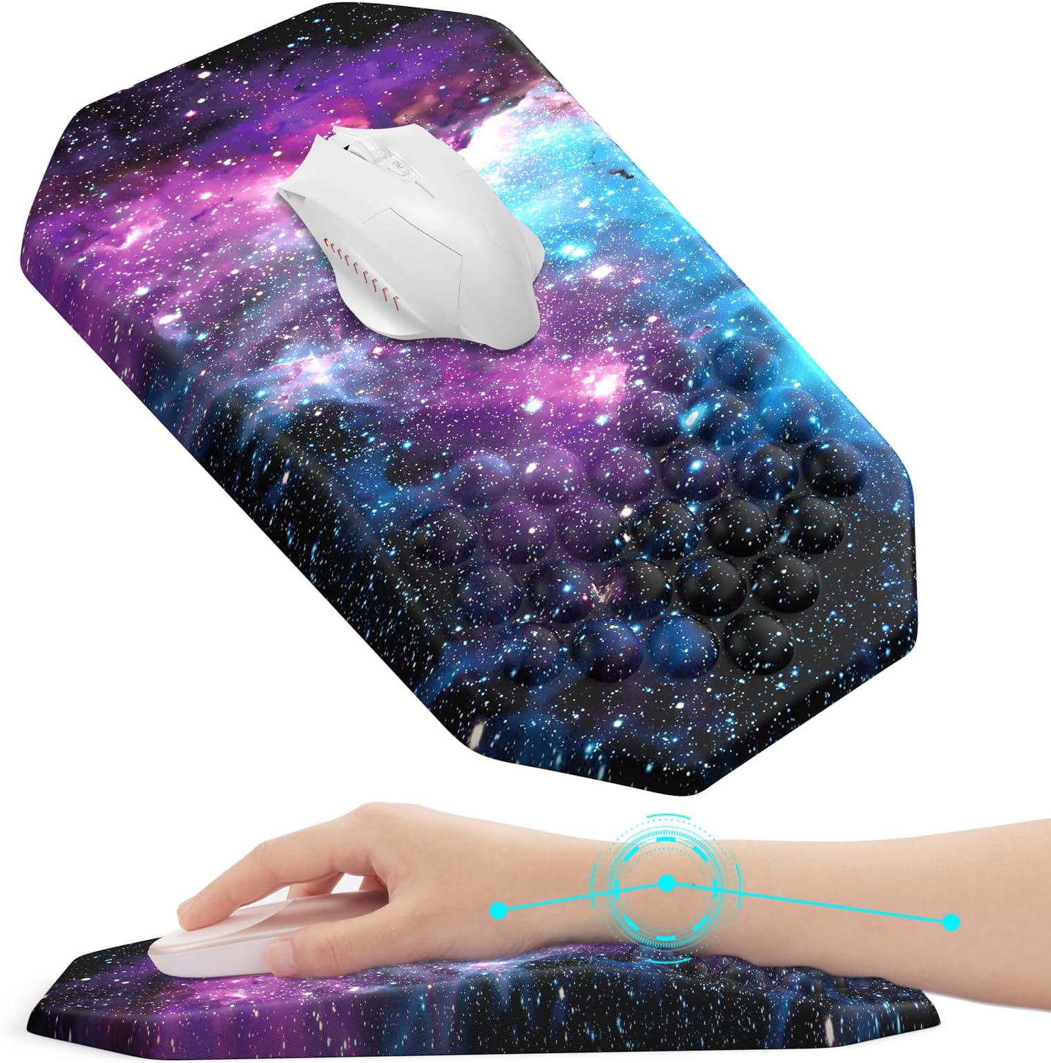 Amazon.com: HAOCOO Ergonomic Mouse Pad with Wrist Rest, Large Mouse Pad ...