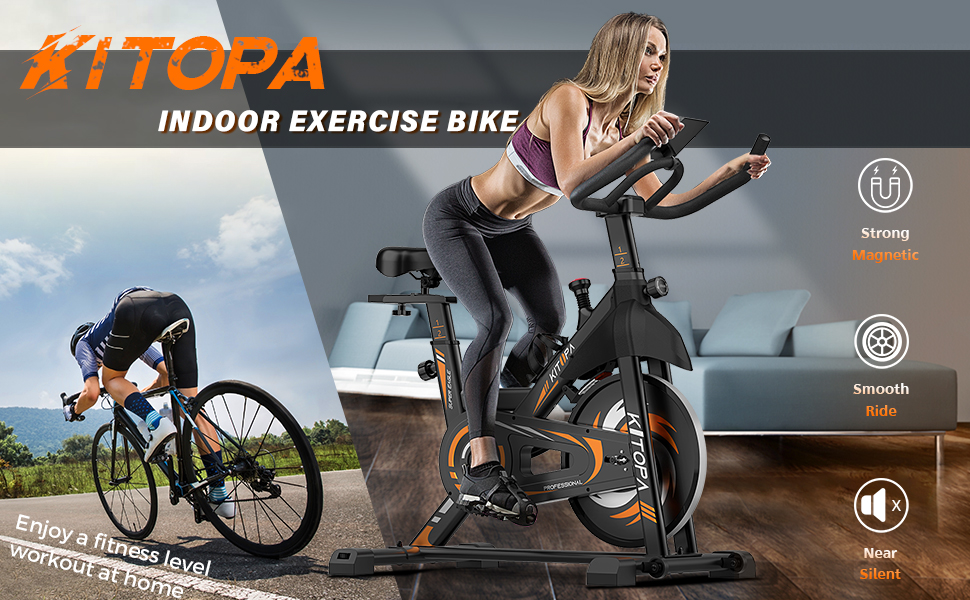 Watch Kitopa magnetic resistance exercise bike features belt drive on ...