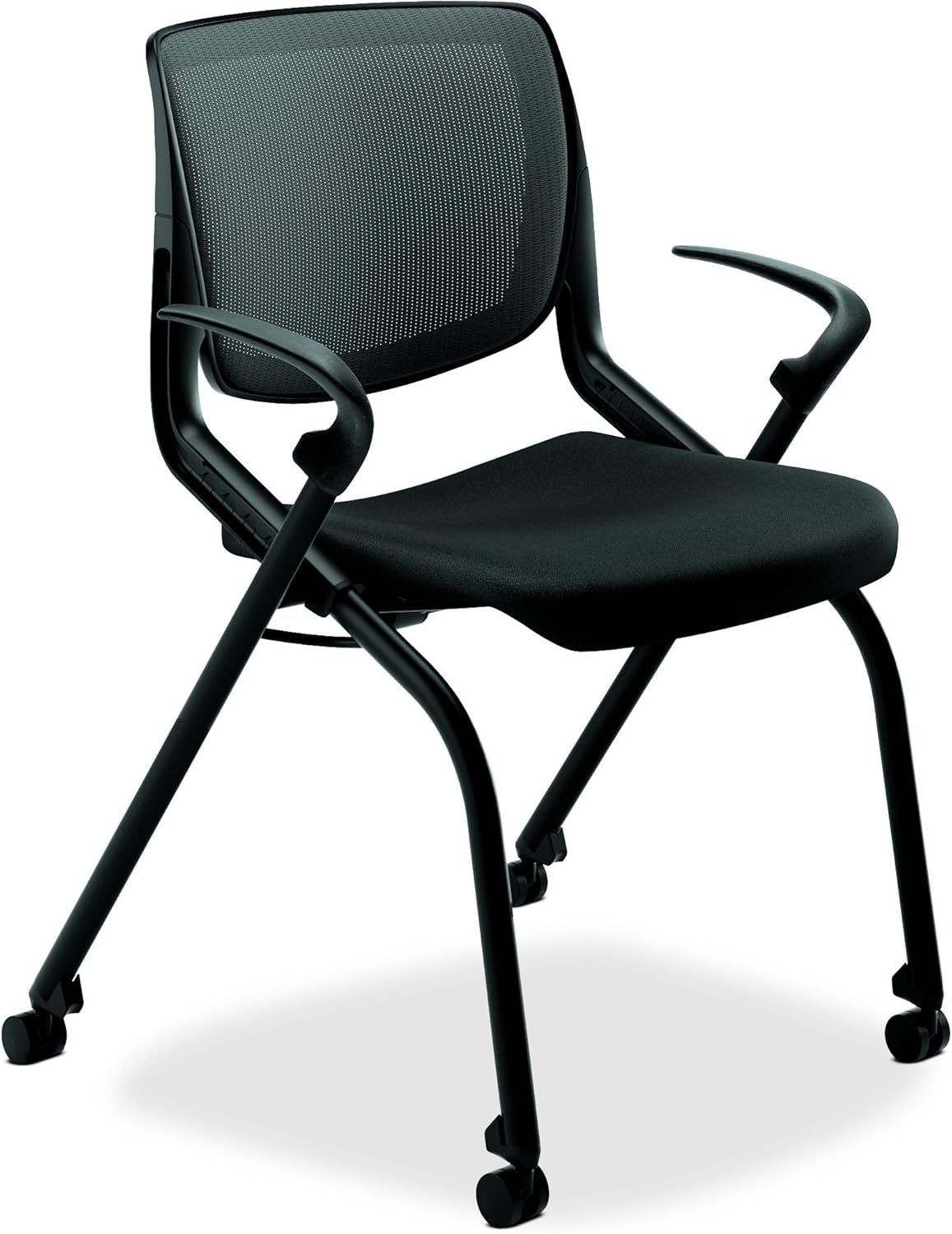 Amazon.com: HON Motivate Guest Chair with Fixed Arms, Nesting Stacking ...