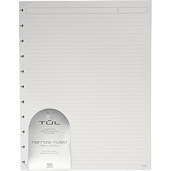 Amazon.com: TUL Discbound Monthly Planner Refills, with 12 Tab Dividers ...