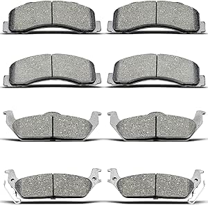 Amazon.com: evkingauto D1012 D1414 8pcs Front Rear Ceramic Brake Pads Sets Fit For 2010 2011 For ...