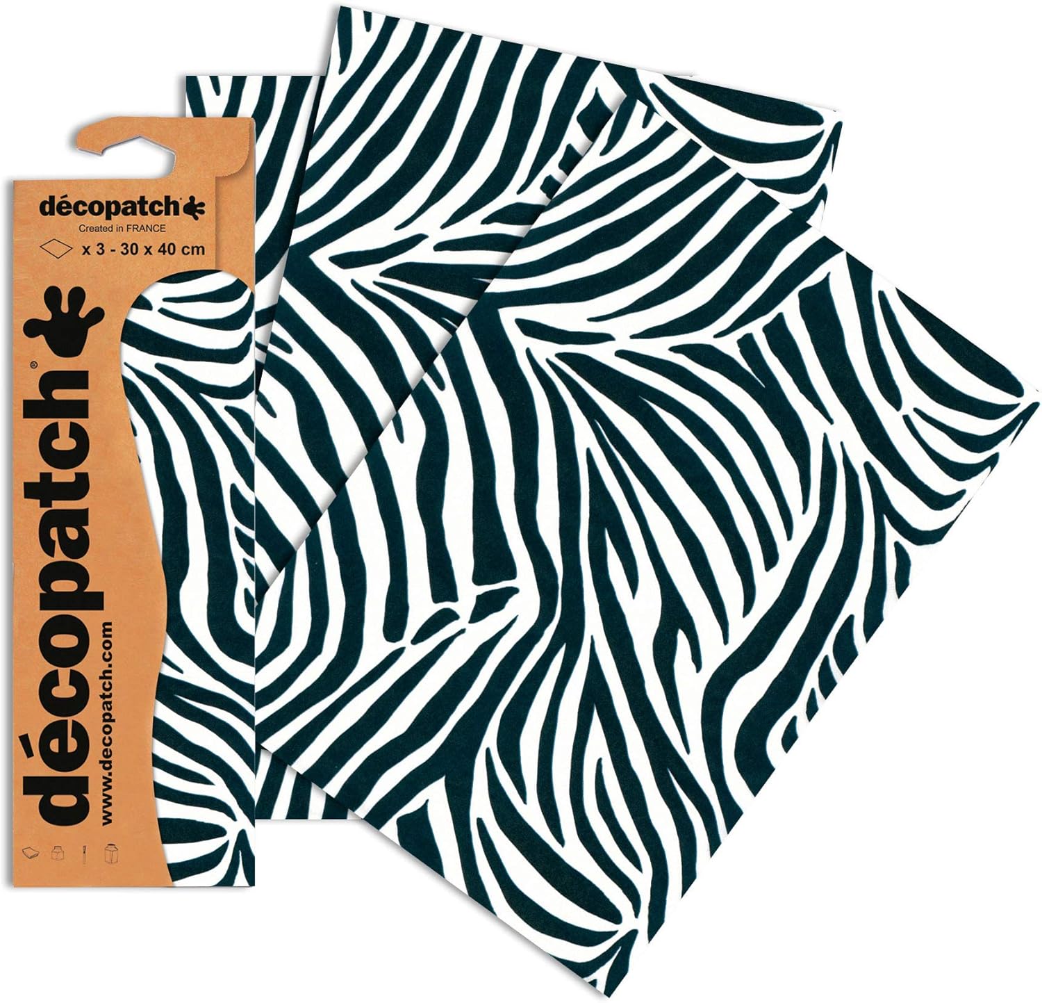 Amazon D copatch Decorative Paper 3 Sheets Animal Zebra amazon-d-copatch-decorative-paper-3-sheets-animal-zebra