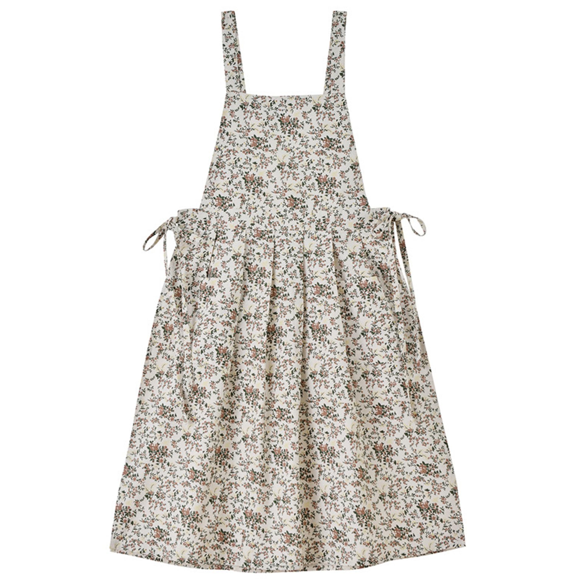 Vintage Apron Floral Cotton Apron One Size Long Pinafore Dress for ...