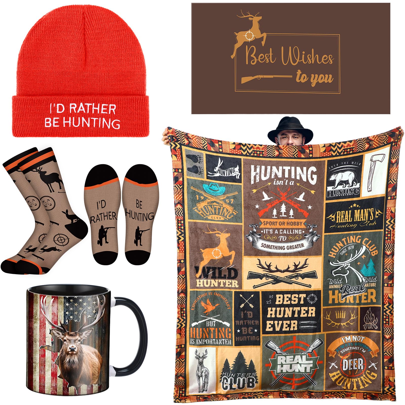 Amazon.com: Cotwinter 5 Pcs Deer Hunting Gifts for Hunters Men Dad Papa ...