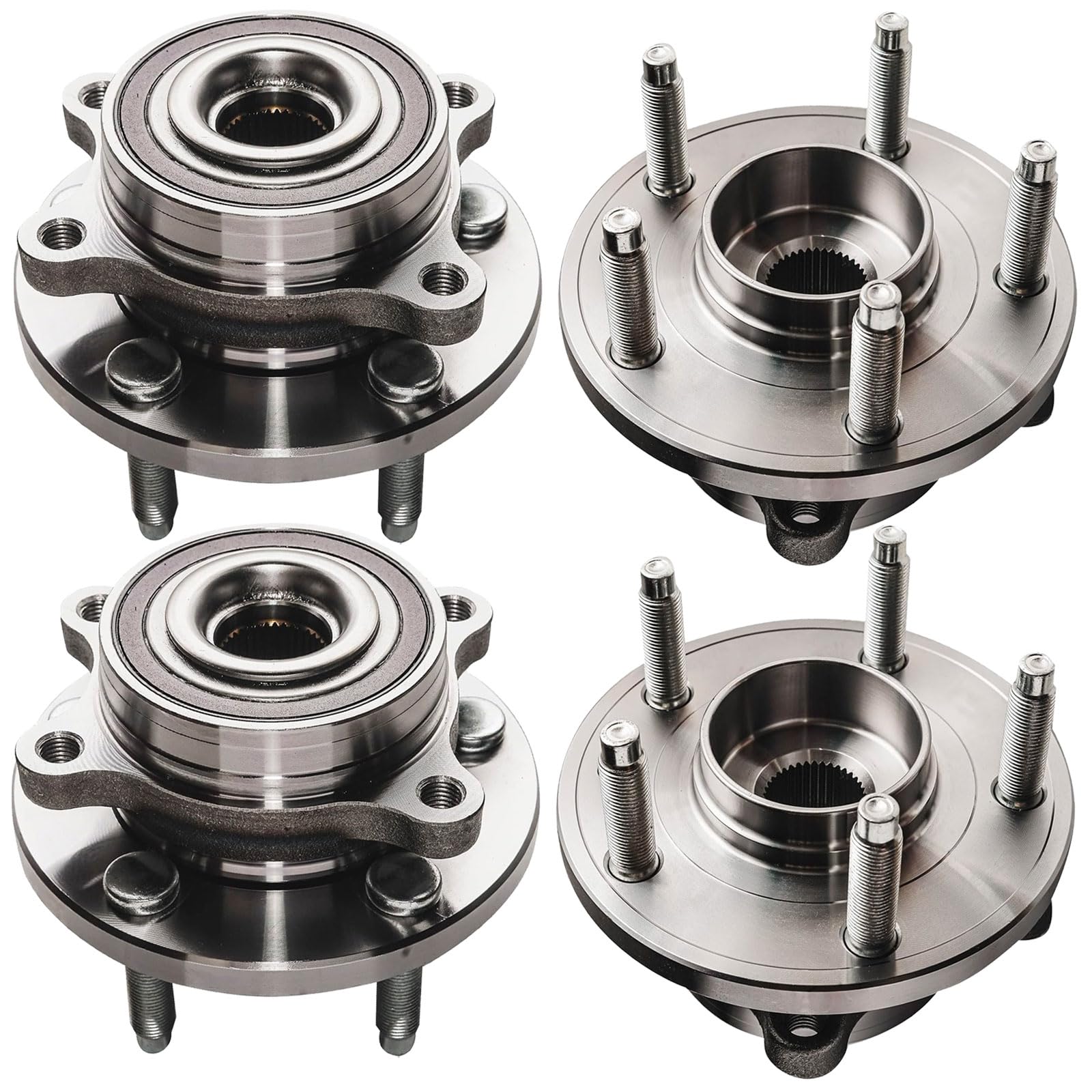 Amazon.com: AUTOSTEADY Front and Rear Wheel Hub Bearing for 09-18 Ford ...