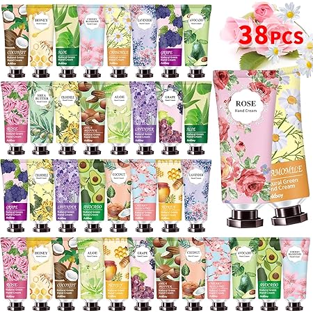QUNGCO 18 Pack Hand Cream for Dry Cracked Hands,Natural Plant Fragrance ...