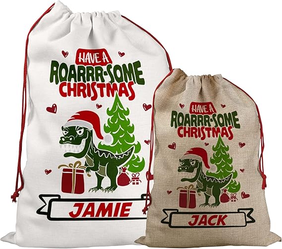 Print Maniacs Personalised Santa Sack Father Christmas Bag Present Xmas ...