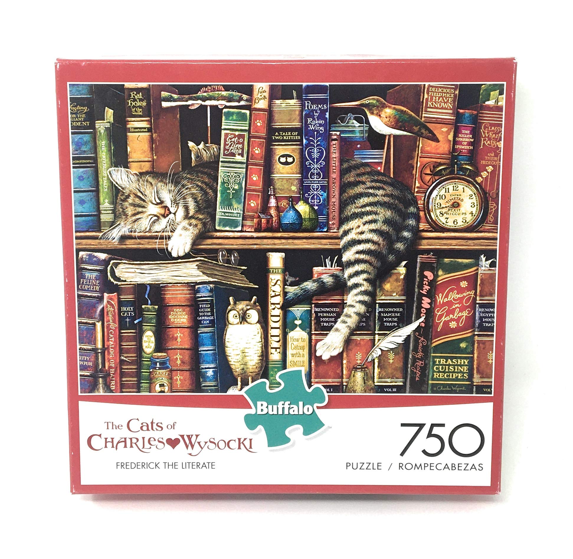 Buffalo Games 17077 Charles Wysocki Cats: Frederick The Literate Jigsaw ...