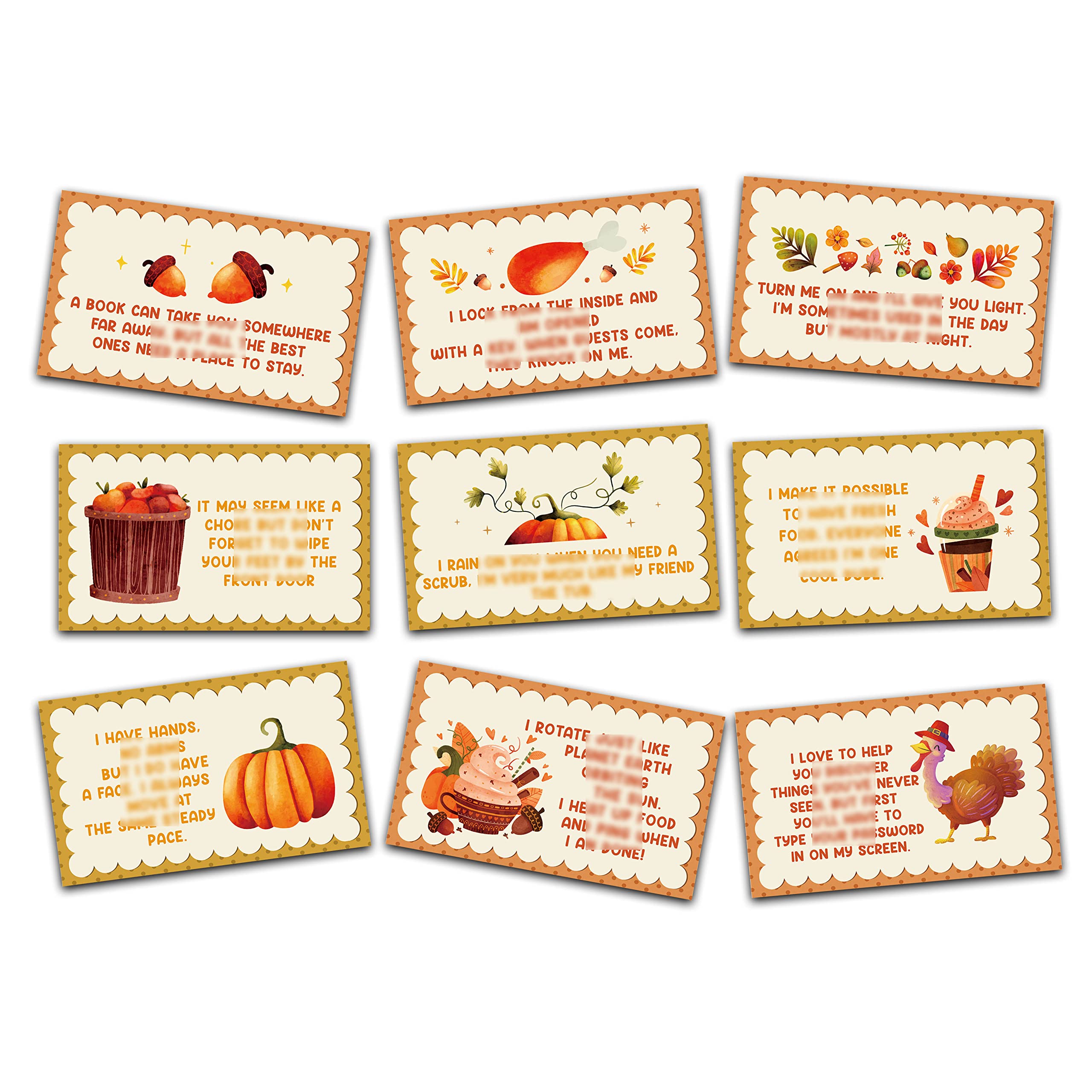 Amazon.com: Thanksgiving Treasure Hunt Clues - Fall Scavenger Hunt ...