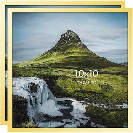 Amazon.com - THCASITO Picture Frames 10x10 Gold Square Photo Frames ...