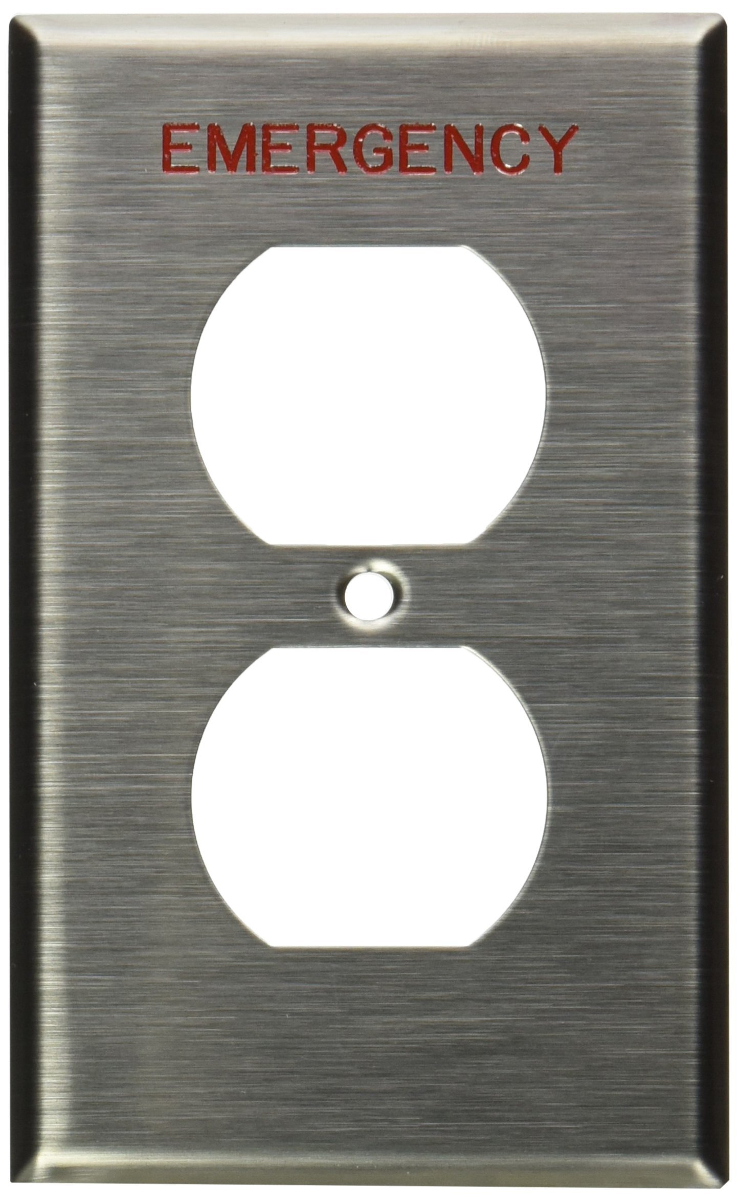 Leviton 84003-E40 SS WP 1G DUP ENGRAVED EMERGENCY - Outlet Plates ...