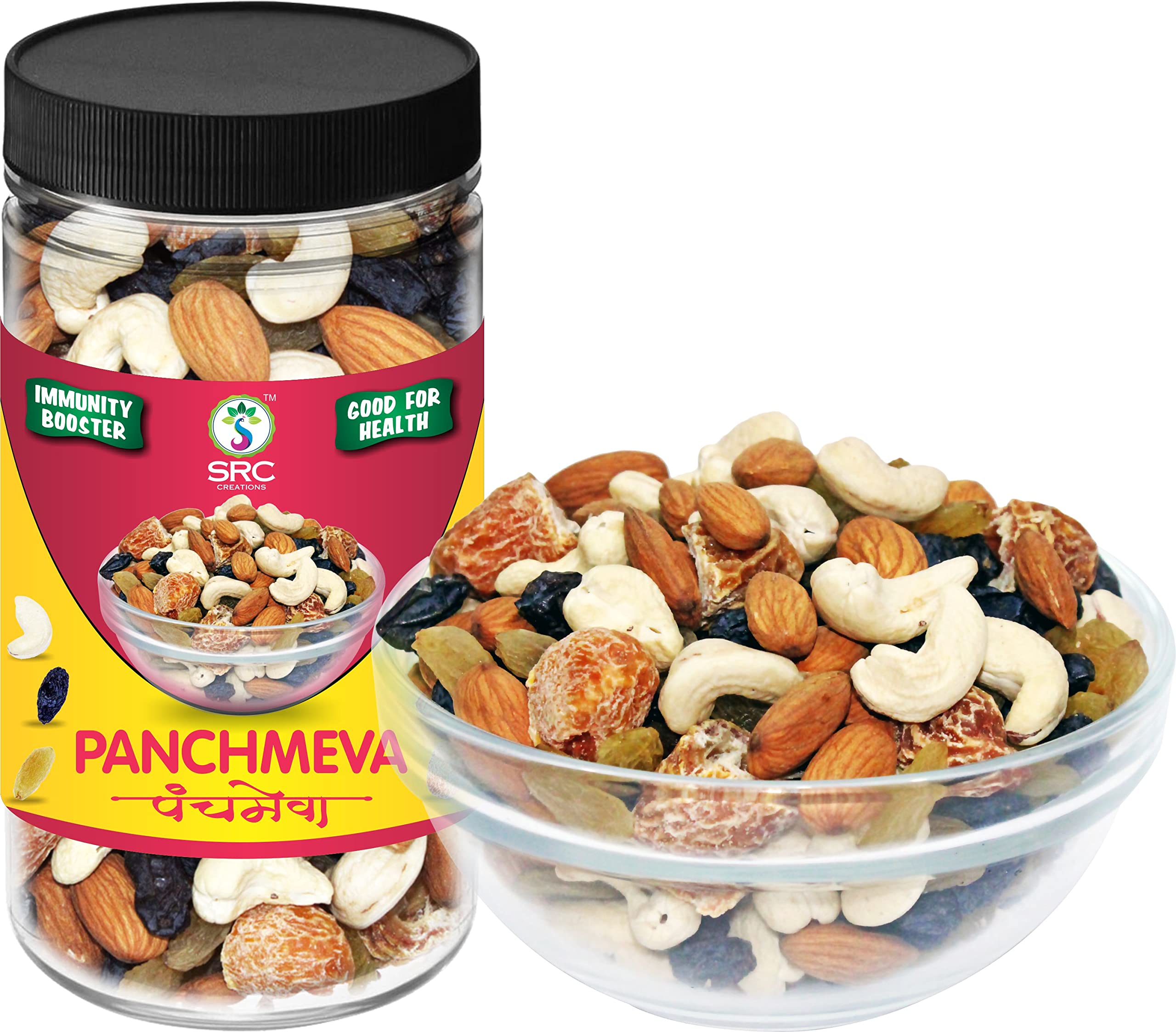 SRC CREATIONS Panchmeva Healthy Trail Mix with Dry Fruits Mixture ...
