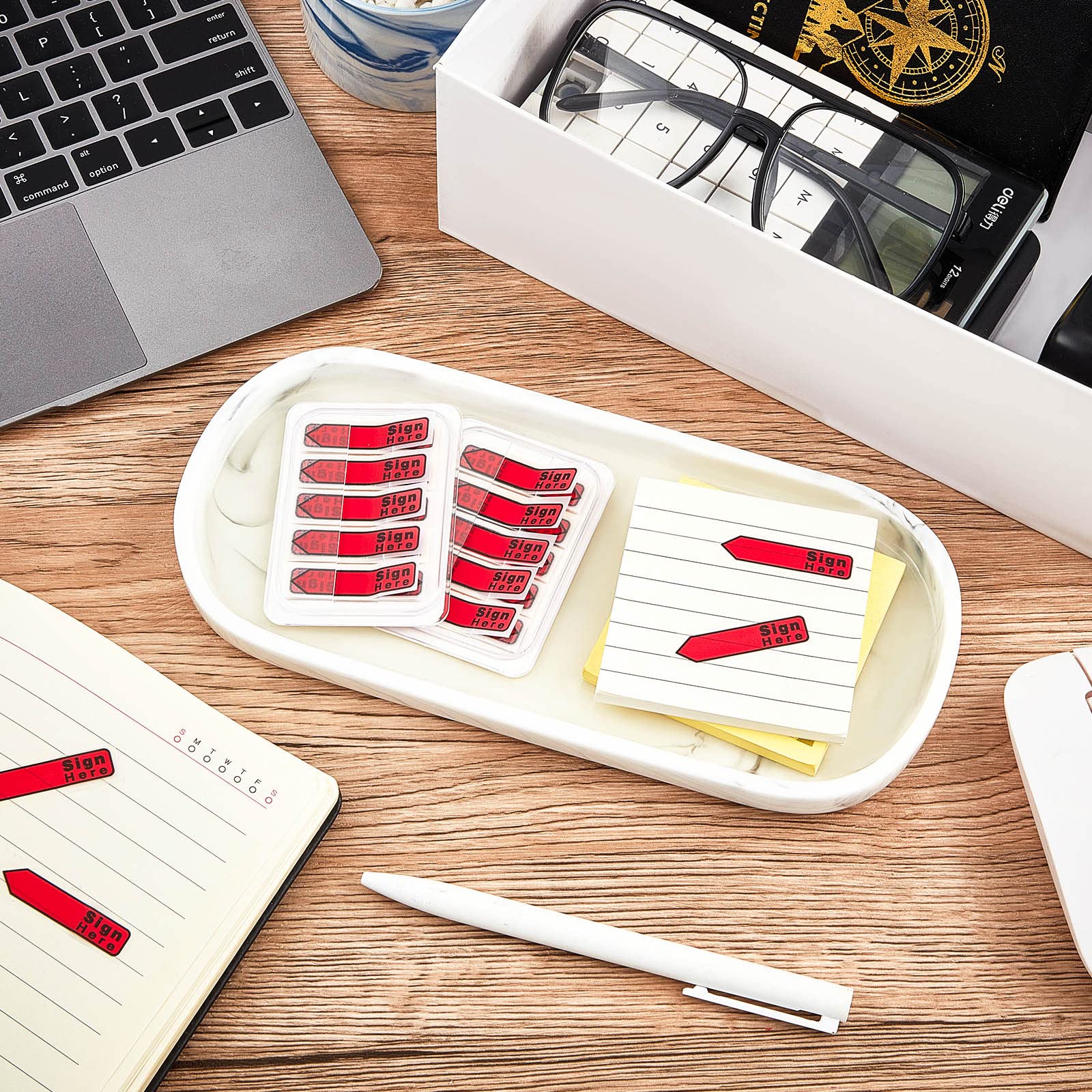 Snapklik.com : Colarr 10 Pack 1000 Pieces Sign Here Date Tabs Sign Here ...