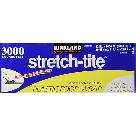 Amazon.com: Stretch-Tite Premium Plastic Food Wrap, Includes Slide ...