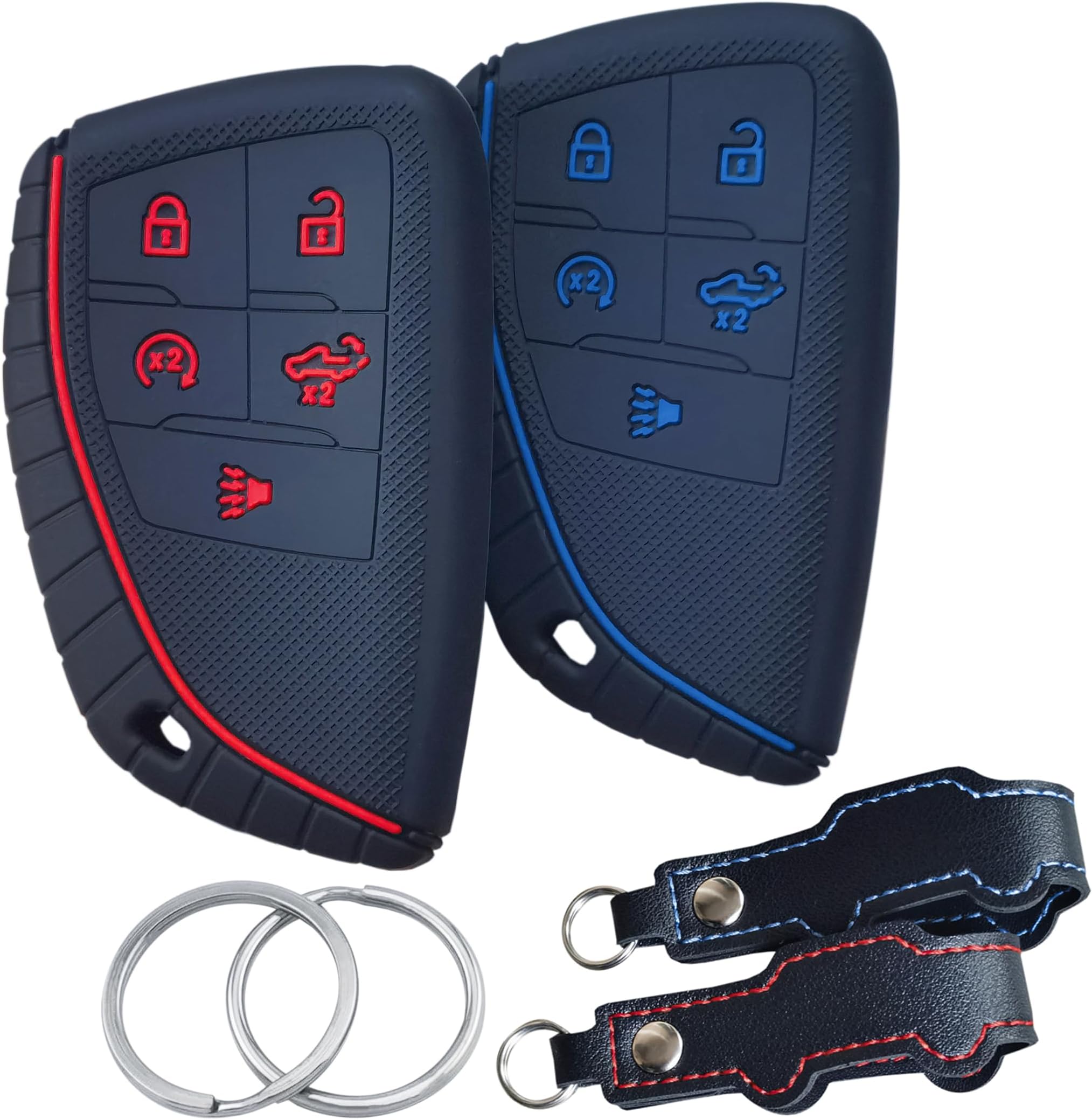 Amazon.com: TANDRIVE Key Fob Cover for 2022 2023 2024 Chevy Silverado ...