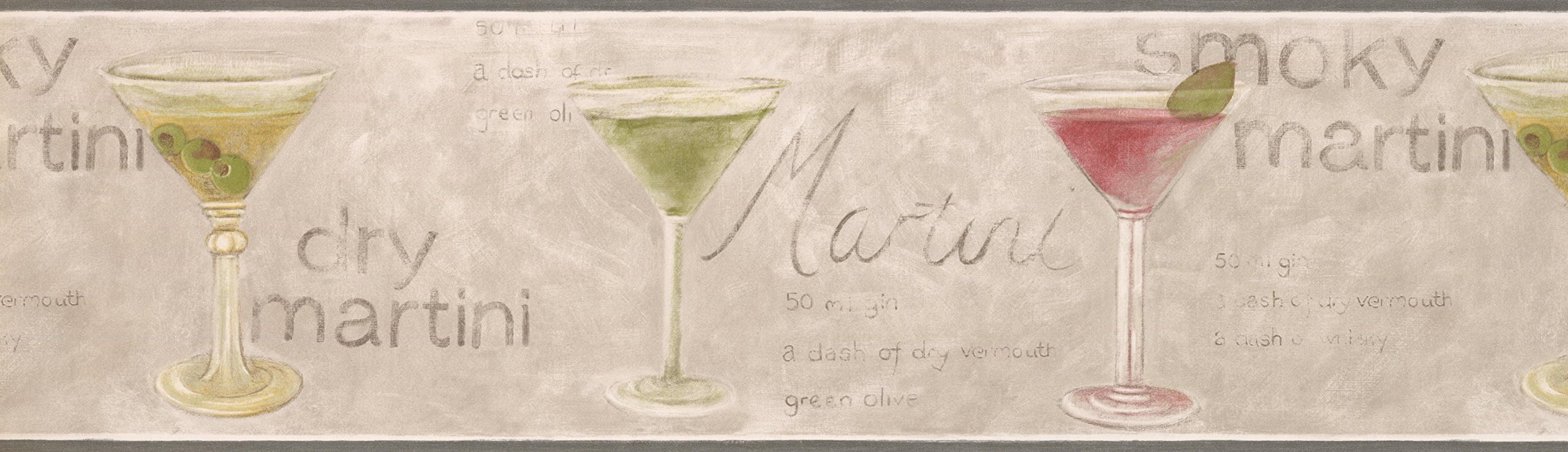 Martini Wallpaper Border