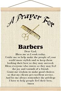 Amazon.com : Boat Wades Barbers Prayer Poster,Barbers Decorations for ...
