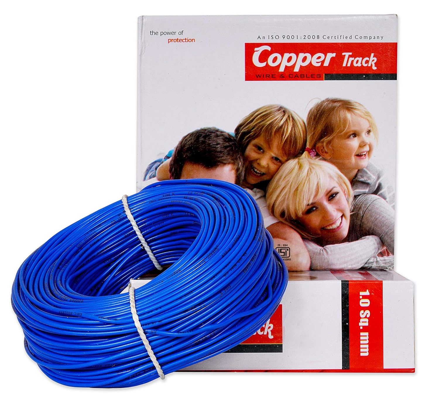 Absolute Copper Track 1sq mm Copper Wire PVC Insulated Single Core(90m ...