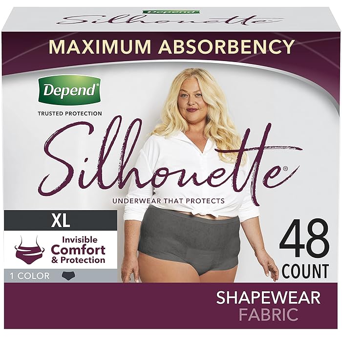 Buy Depend Silhouette Adult Incontinence Underwear for Women, Maximum ...